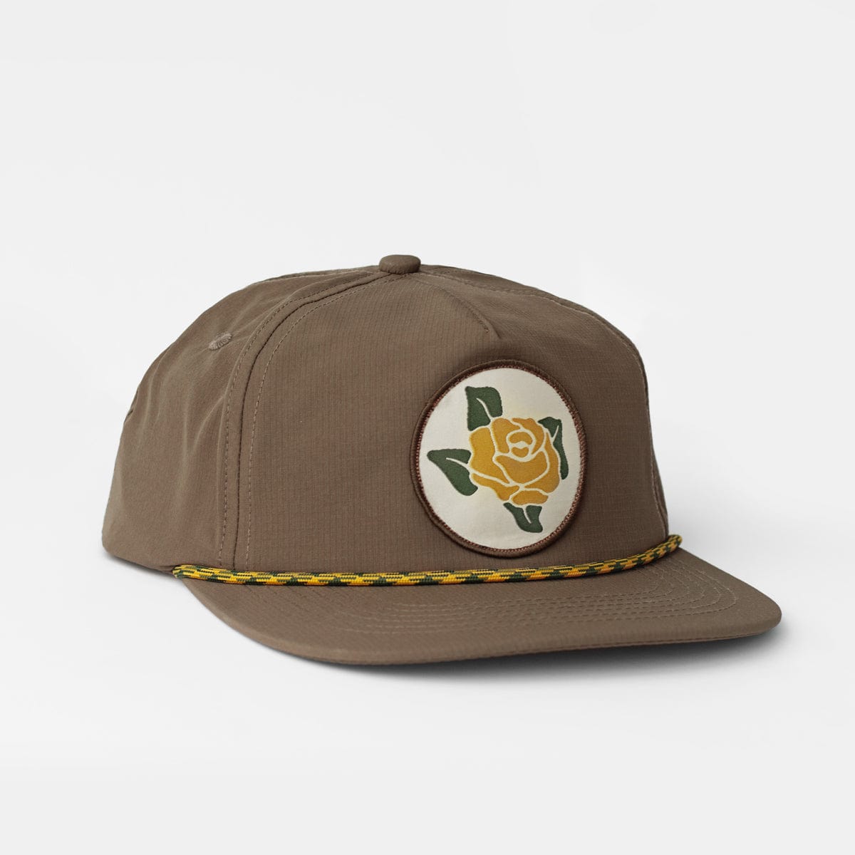 Yellow Rose Snapback Rope Hat | Stash Pocket| | Texas Apparel ...