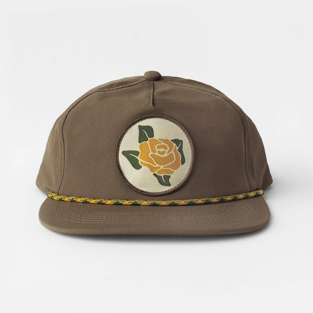 Yellow Rose Snapback Rope Hat | Stash Pocket| | Texas Apparel ...